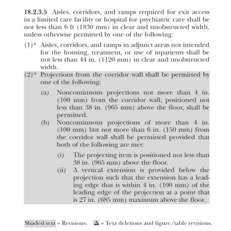 NFPA-101 Life Safety Code/ADA Standards for Accessible Design